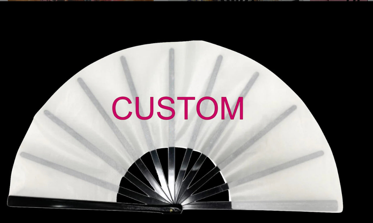 Customized Designer Clack Fan – Just Crafty Kreations